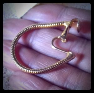 Vintage | Jewelry | Vintage Snake Chain Hoop Earrings | Poshmark
